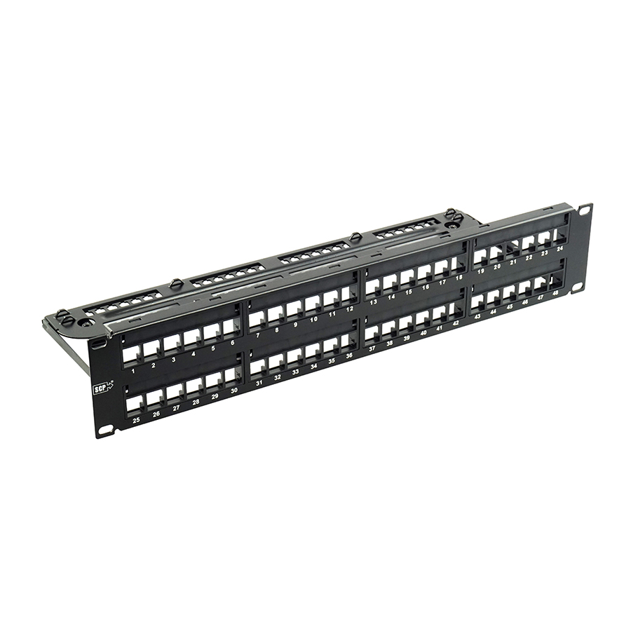 Unloaded Keystone Patch Panels - SCP - Structured Cable Products